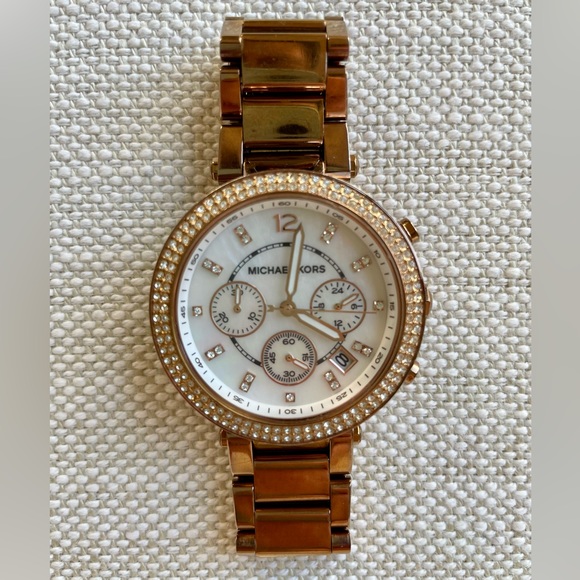 MICHAEL Michael Kors | Jewelry | Michael Korse Rose Gold Watch With ...